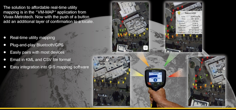 Smarttelefon APP for kabelsøker vLoc Pro2, vLoc 5000 eller vScan nå ...