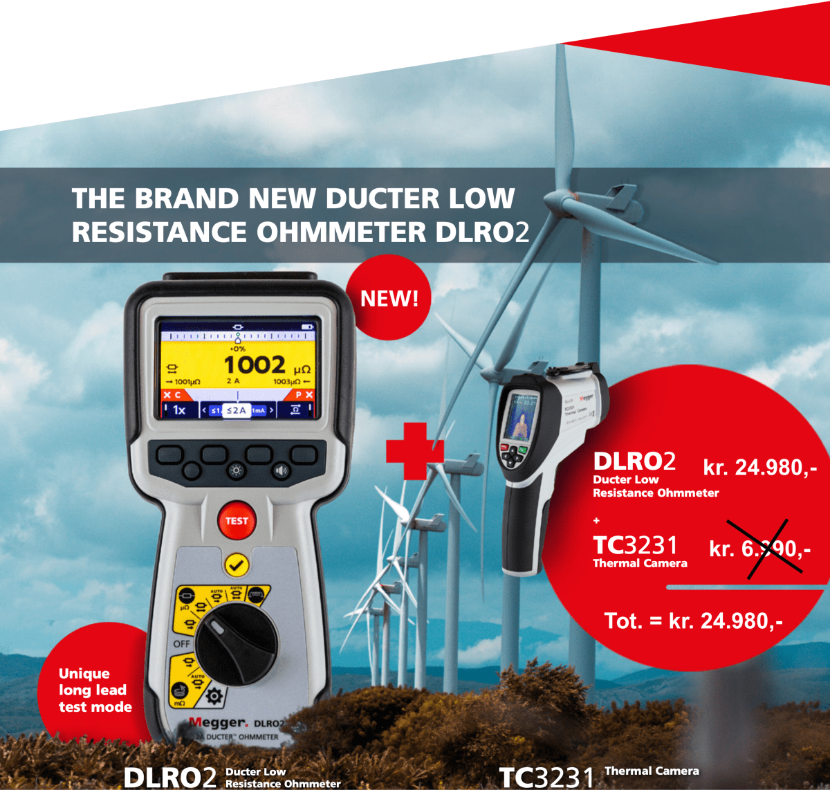 NYHET: Håndholdt DLRO2 Ducter™ lavohm meter / microohm meter – Teknisk Nytt